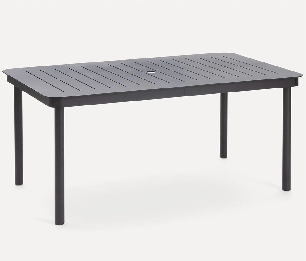 Burrow Relay Outdoor Dining Table, Shale, 60" W x 29" D x 36" H – The ...